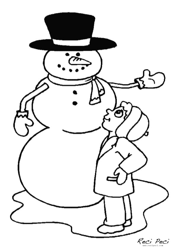 Zimske bojanke • Reci Peci