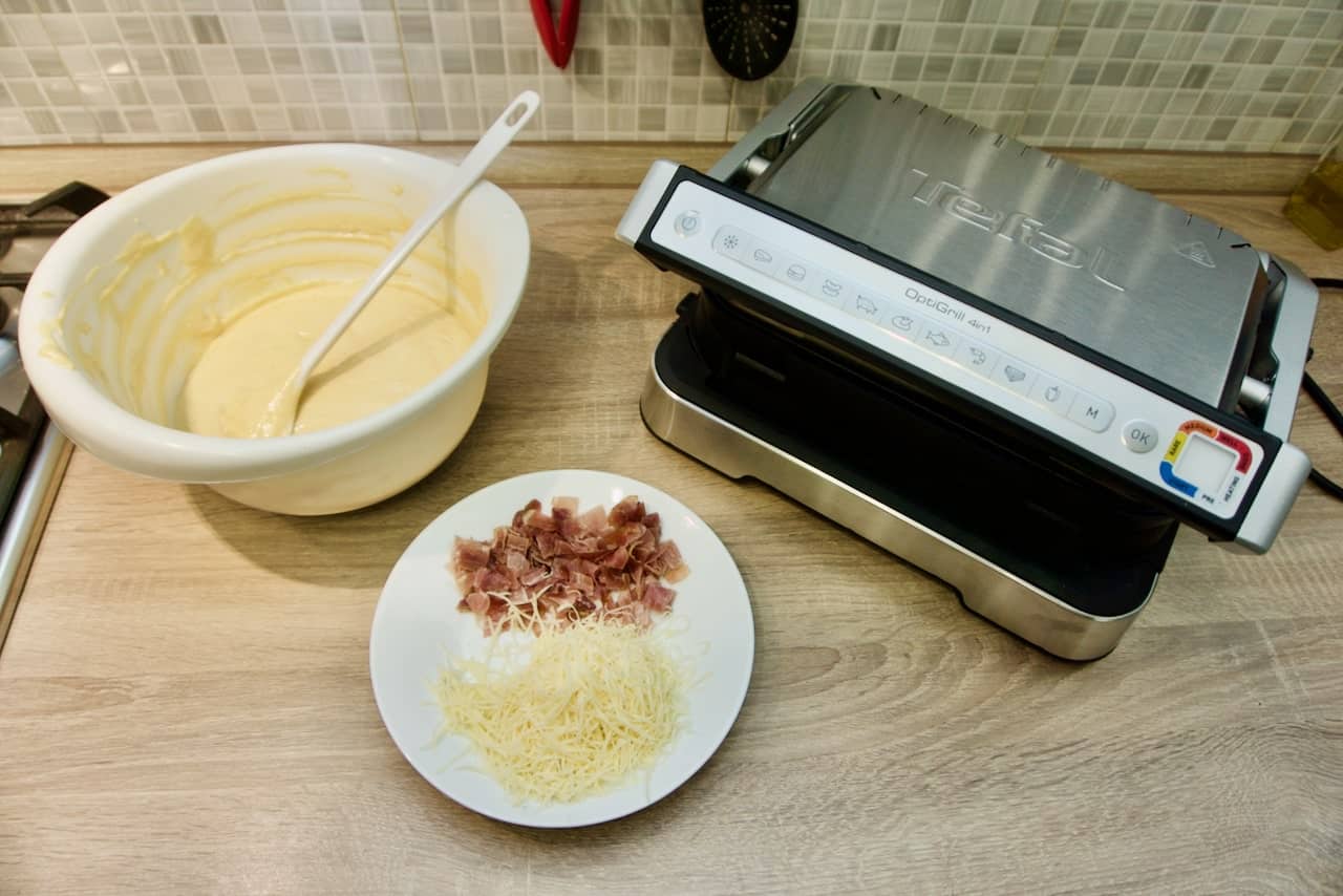 Slani vafli sa šunkom i sirom • Reci Peci