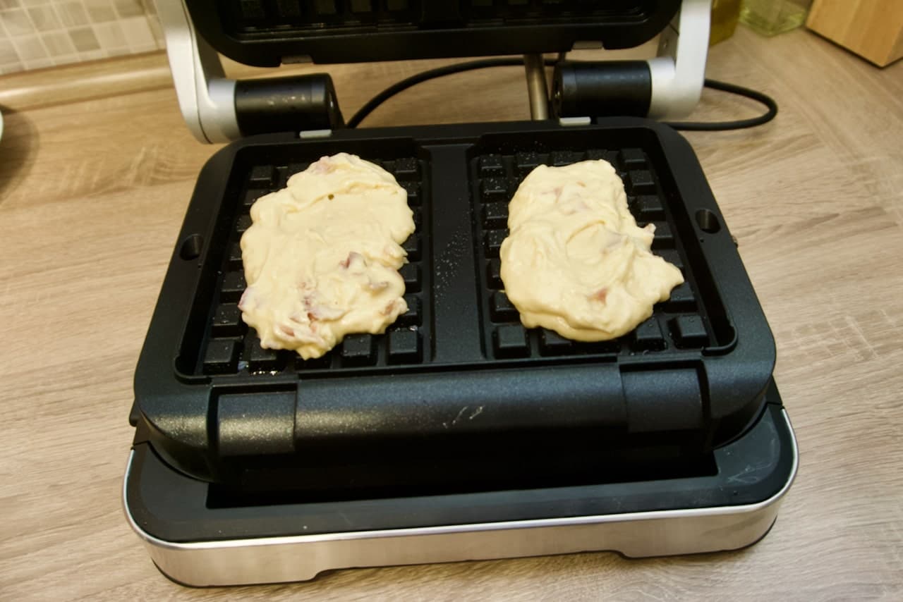 Slani vafli sa šunkom i sirom • Reci Peci